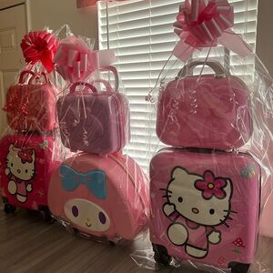 Hello Kitty | Bags | Hello Kitty Luggage Set | Poshmark